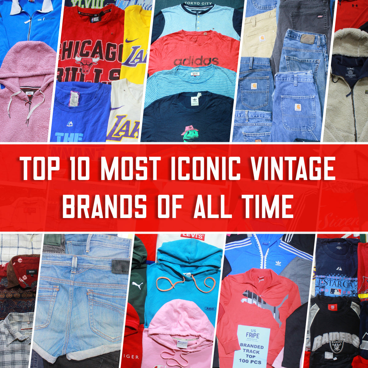 Top 10 Most Iconic Vintage Brands of All Time– US Fripe Wholesale